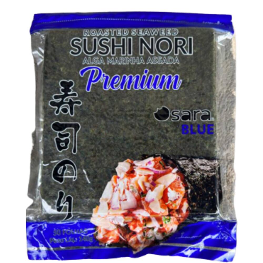 NORI BLUE OSARA 50 FOLHAS 140 GRAMAS (UN) - Monte Carlo Alimentos